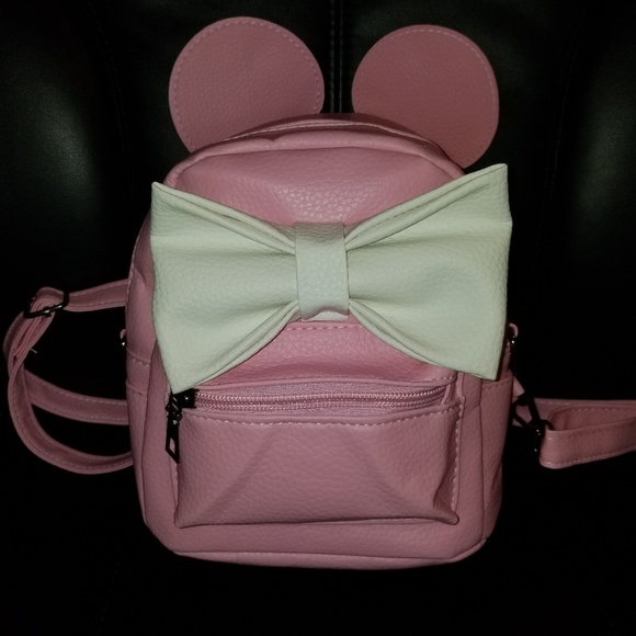 Bags | Pink White Minnie Mouse Backpack | Poshmark